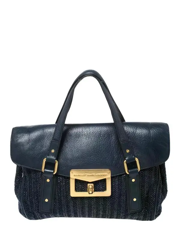 Marc Jacobs Leather Tote Bag - Blue