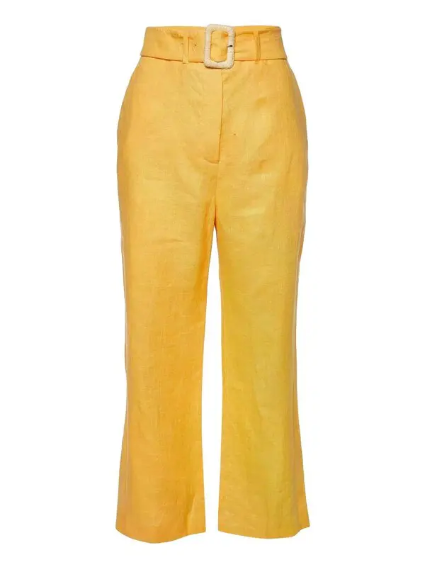 Nanushka Linen Trousers - Orange