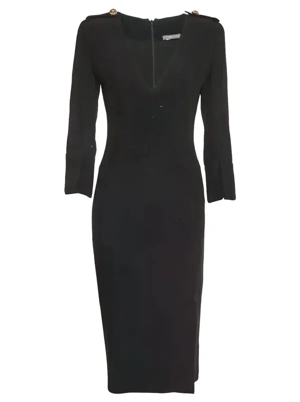Alexander McQueen 2024 Crepe Dress - Black