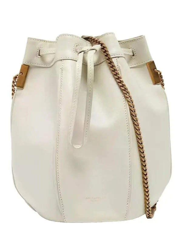 Saint Laurent Talitha Bucket Bag - Neutrals