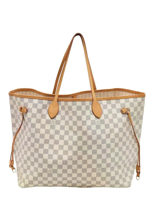LOUIS VUITTON Neverfull Gm Tote Bag - White