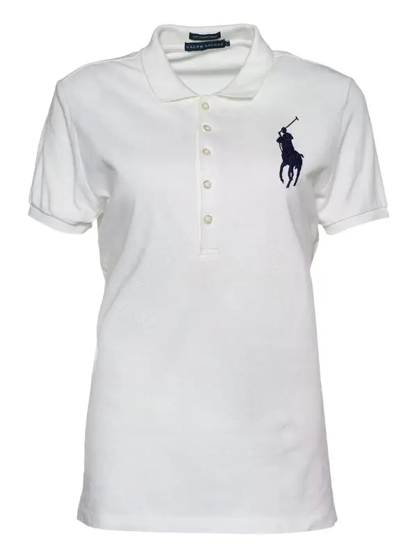 Polo Ralph Lauren Polo Pony-embroidered Polo Top - White