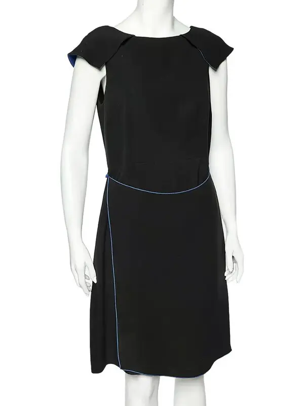 Giorgio Armani Wrap-detail Silk Dress - Black