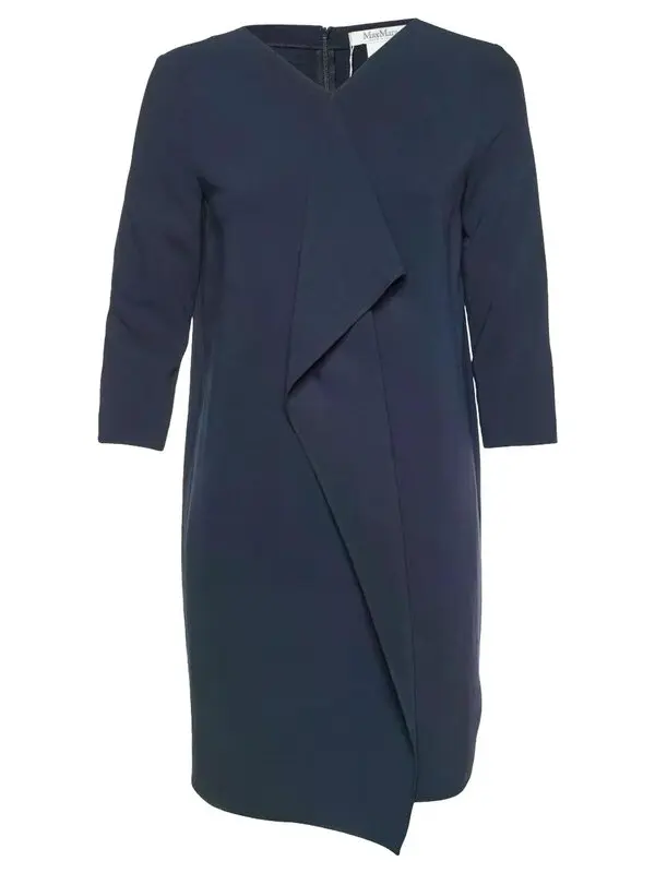 Max Mara Draped-detail Dress - Blue