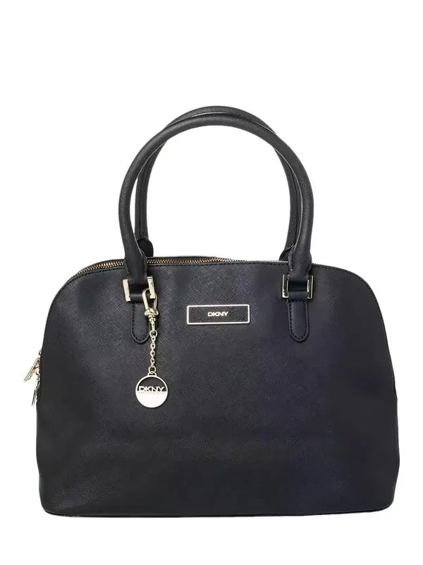 Dkny Canvas Top-zip Tote Bag - Black