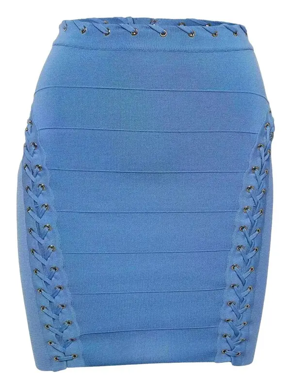 Elisabetta Franchi Knitted Pencil Skirt - Blue