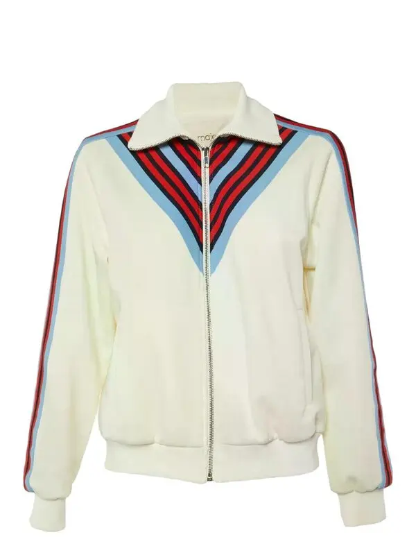 Maje Manela Striped Jacket - White