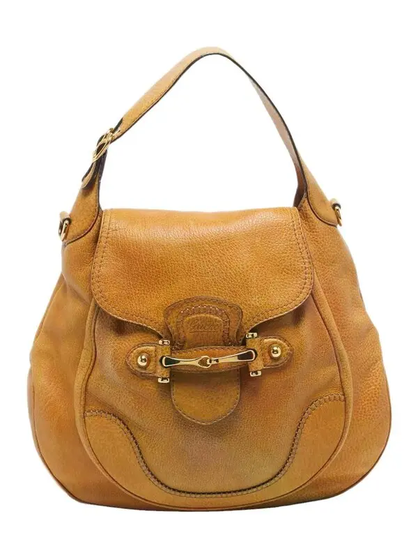 Gucci Leather Top Handle Bag - Brown