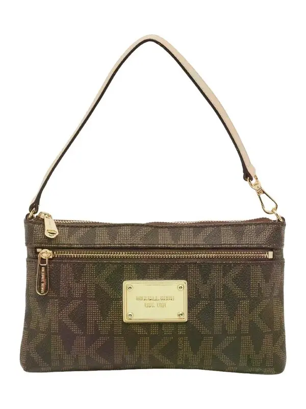 Michael Kors Monogram-pattern Shoulder Bag - Brown