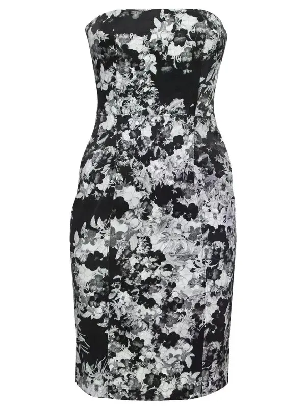 Erdem Floral-print Midi Dress - Black