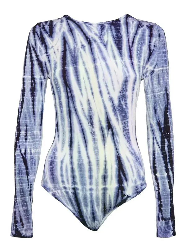NINETY PERCENT Tie-dye Bodysuit - Blue