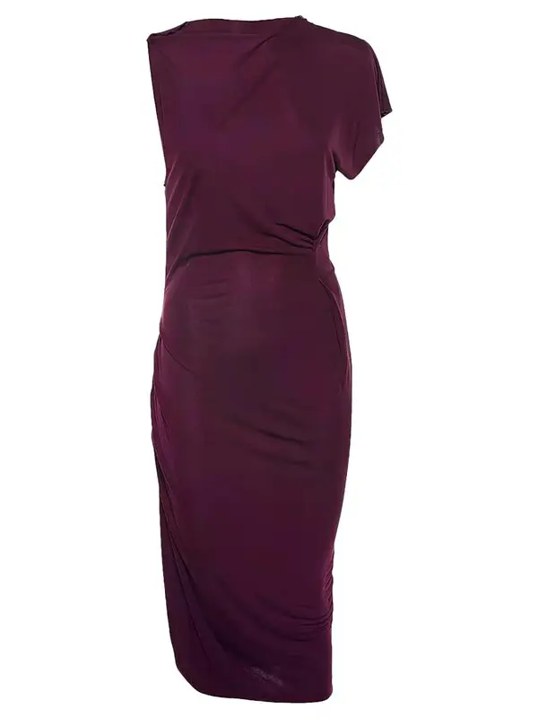 Roland Mouret Asymmetrical Midi Dress - Pink
