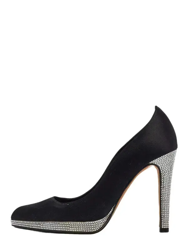 Rene Caovilla 105mm Rhinestone-embellished Platform Pumps - Black