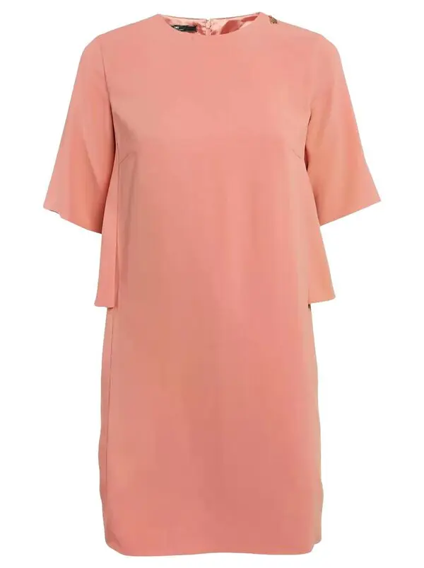 Elisabetta Franchi Ruffle-detailing Midi Dress - Pink