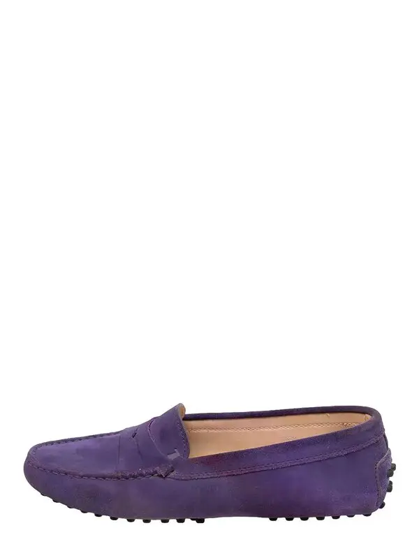 TOD'S Suede Loafers - Purple