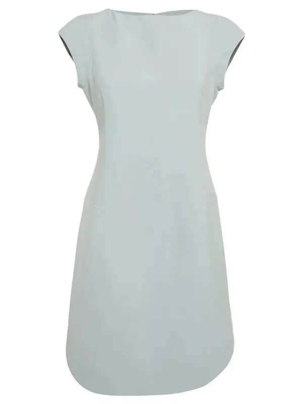 Emporio Armani Cap-sleeve A-line Dress - Grey