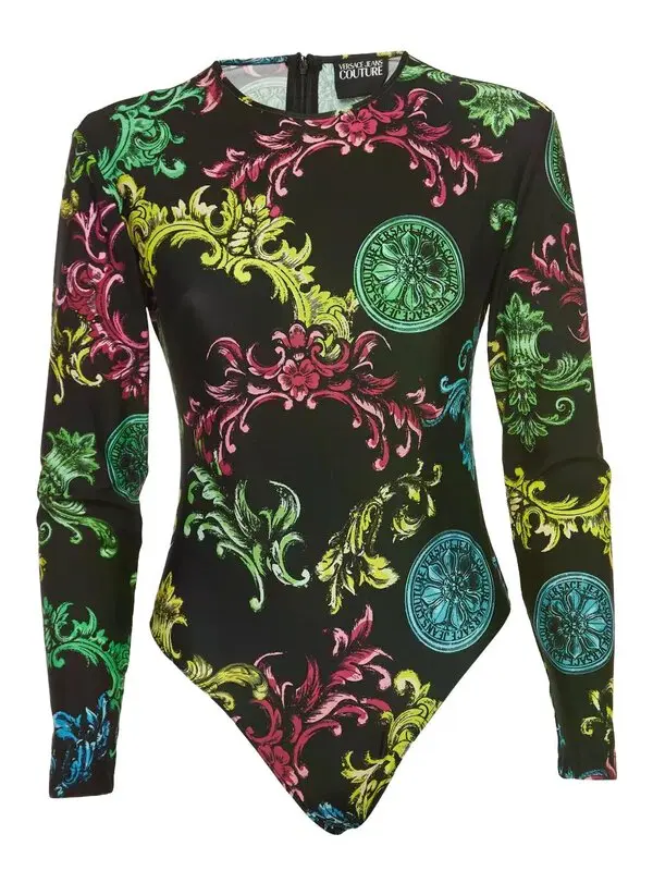 Versace Patterned Bodysuit - Black