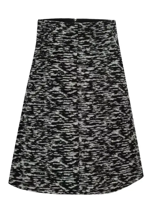 Just Cavalli Bouclé Flared Skirt - Grey