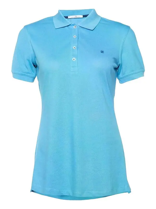 Carolina Herrera Logo-embroidered Polo Shirt - Blue