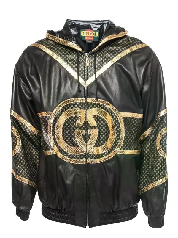 Gucci Snakeskin-print Jacket - Black