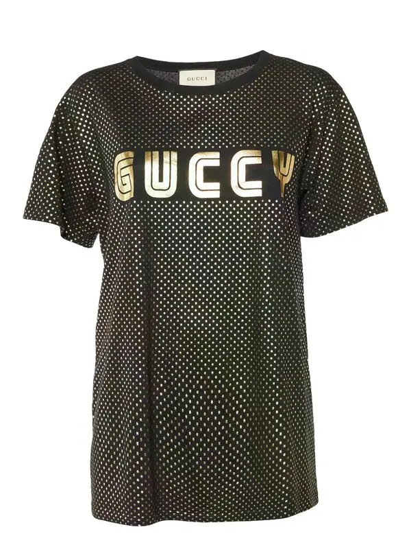 Gucci Logo-print Cotton T-shirt - Black