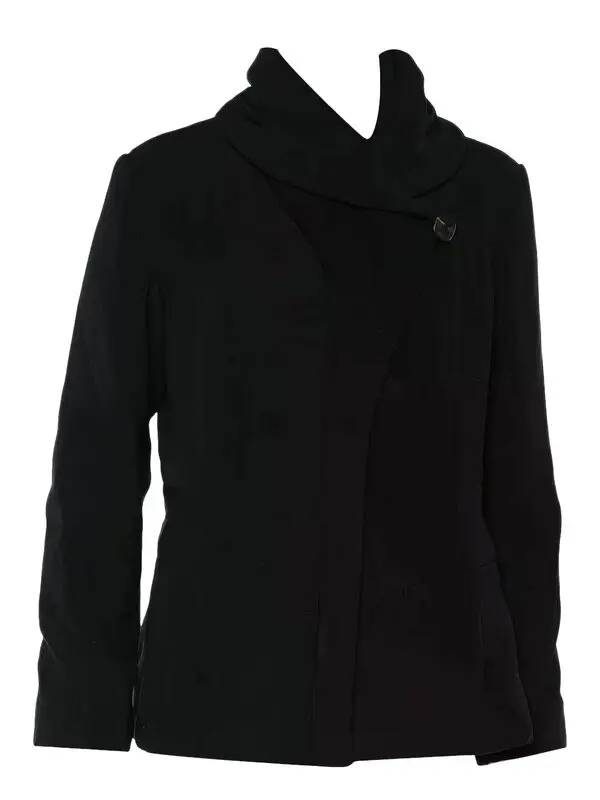 Giorgio Armani Zip Front Jacket - Black