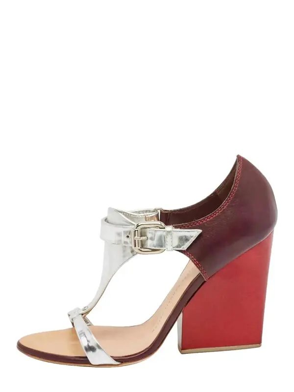 GIUSEPPE ZANOTTI 105mm T-bar Sandals - Red