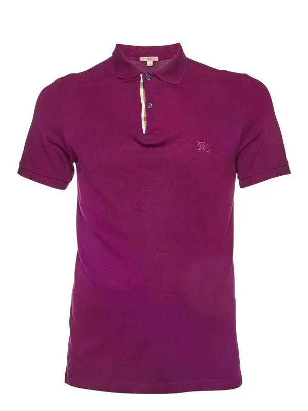 Burberry Cotton Polo Shirt - Purple