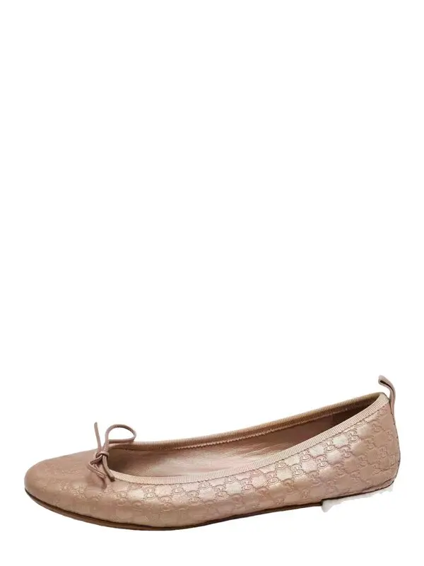 Gucci Leather Ballet Flats - Pink