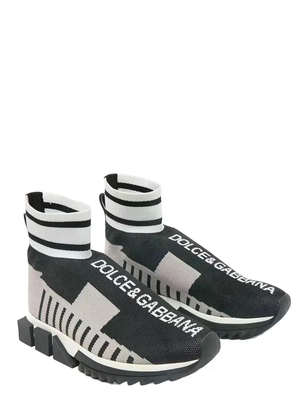 Dolce & Gabbana Sorrento Logo Sneakers - Black