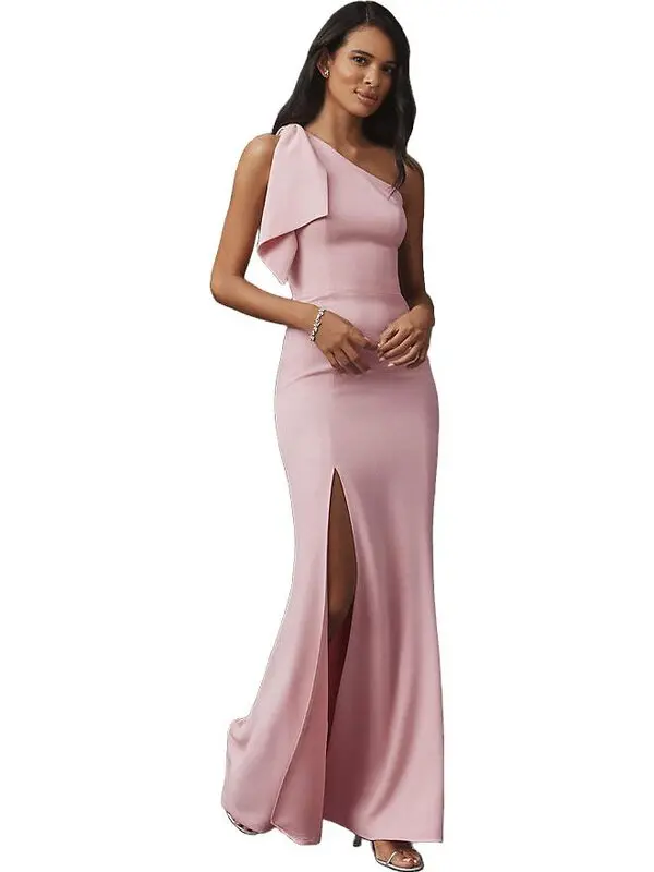 Dress The Population Georga One-shoulder Maxi Dress - Pink