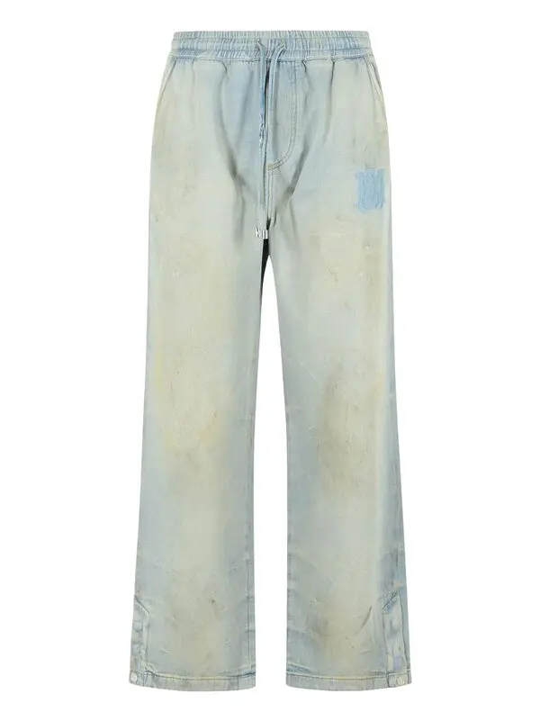 Amiri Light Cotton Baggy Jeans - Blue