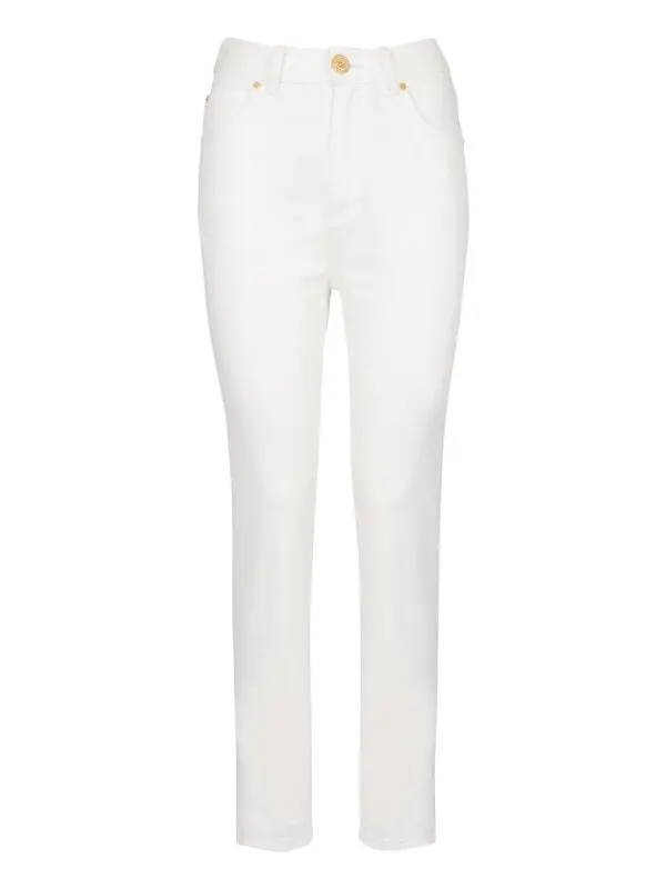 Balmain Slim Fit High-waist Jeans - White