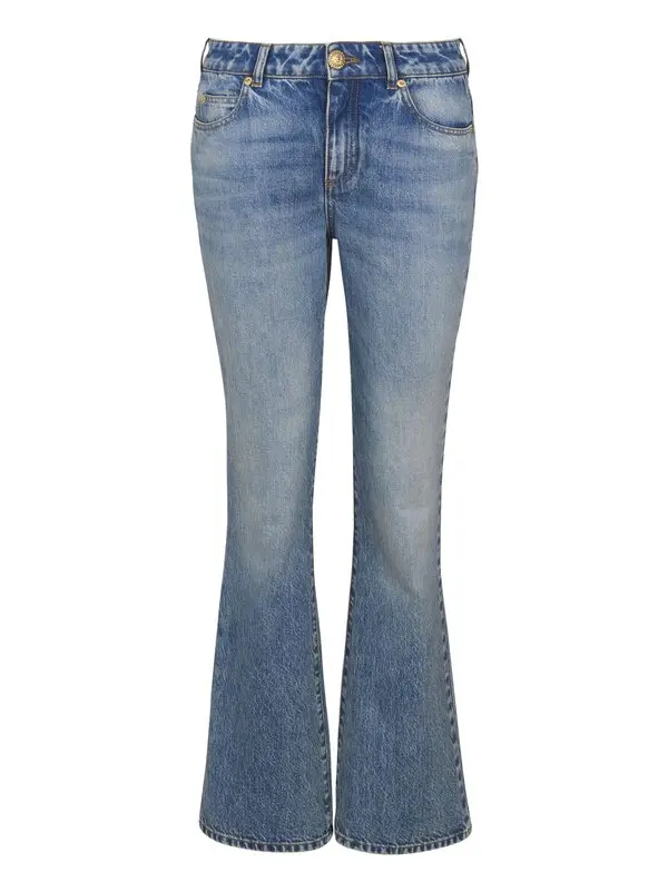 Balmain Flared Denim Jeans - Blue