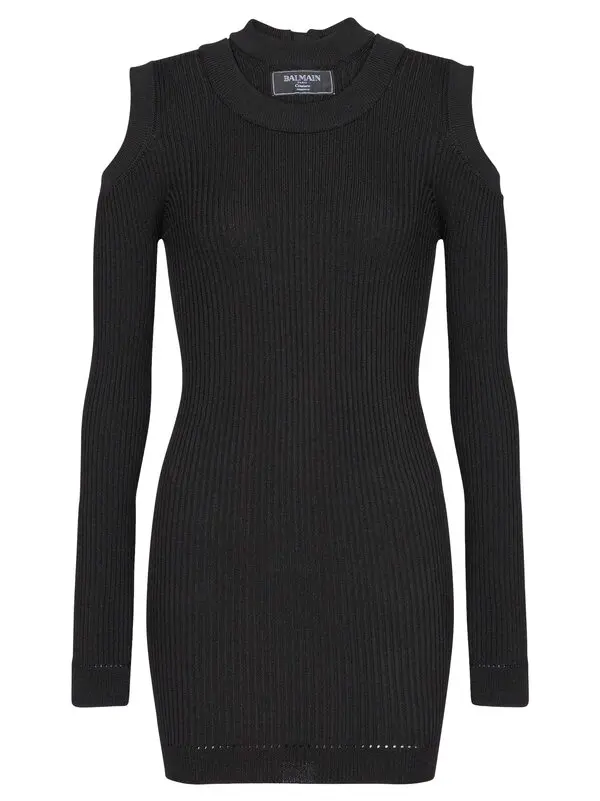 Balmain Knit Dress - Black