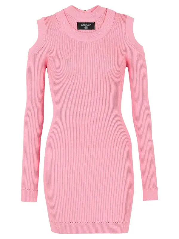 Balmain Knit Dress - Pink