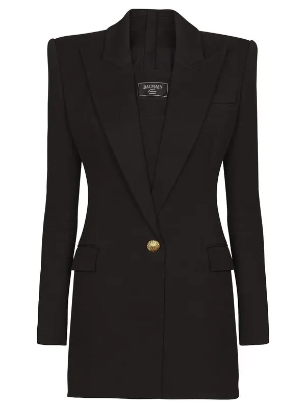 Balmain Tailored Mini Dress - Black