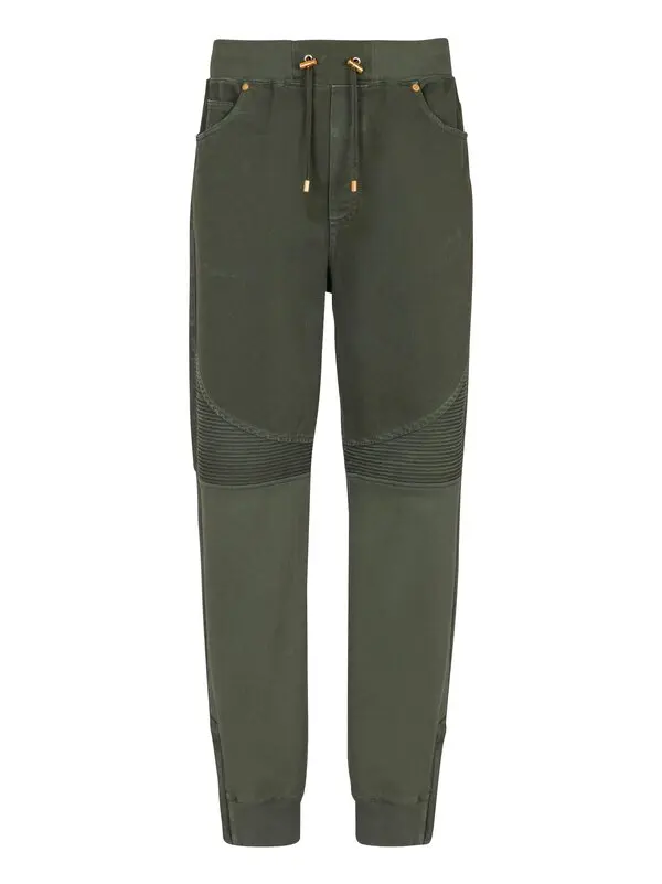 Balmain Loose-fit Jersey Jeans - Khaki