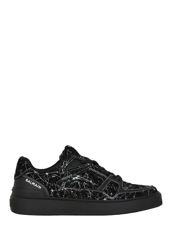 Balmain B-court Skate Galaxy Print Sneakers - Black