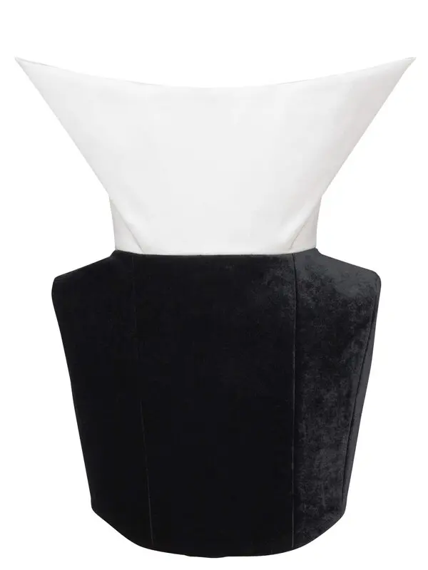 Balmain Structured Strapless Dress - Black