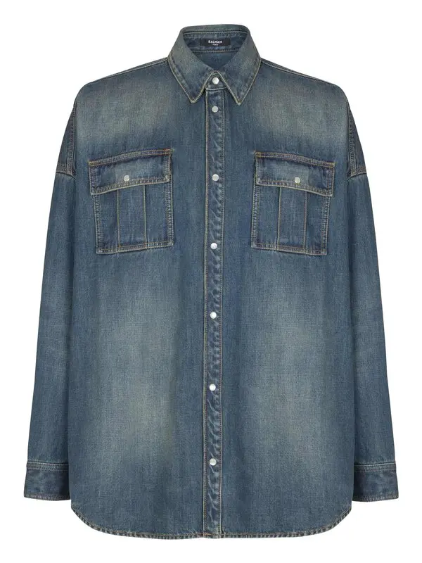 Balmain Denim Shirt - Blue
