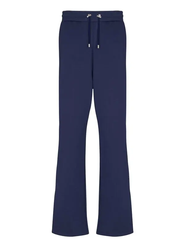 Balmain Cotton Jogging Bottoms - Blue