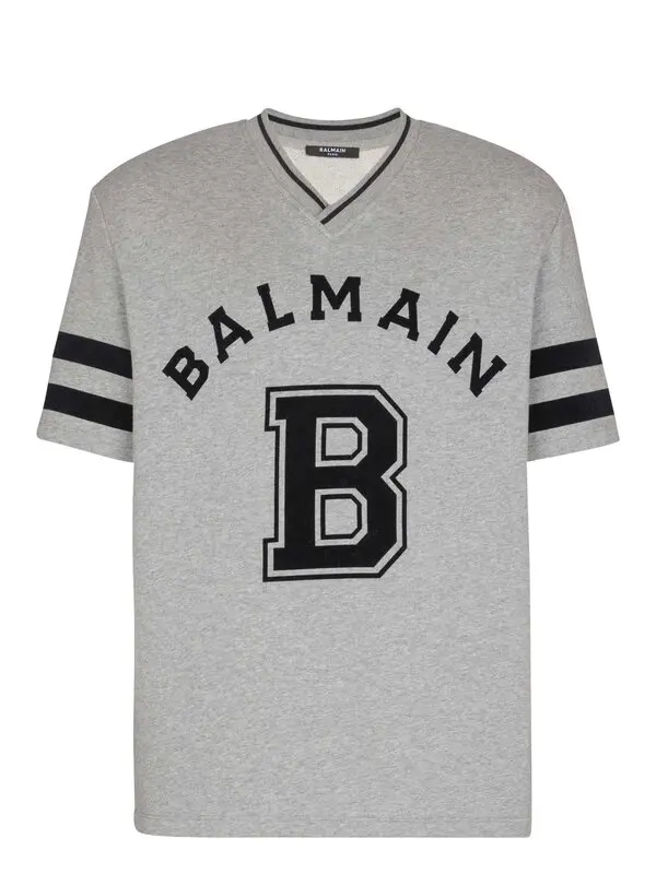 Balmain Sport V-neck T-shirt - Grey