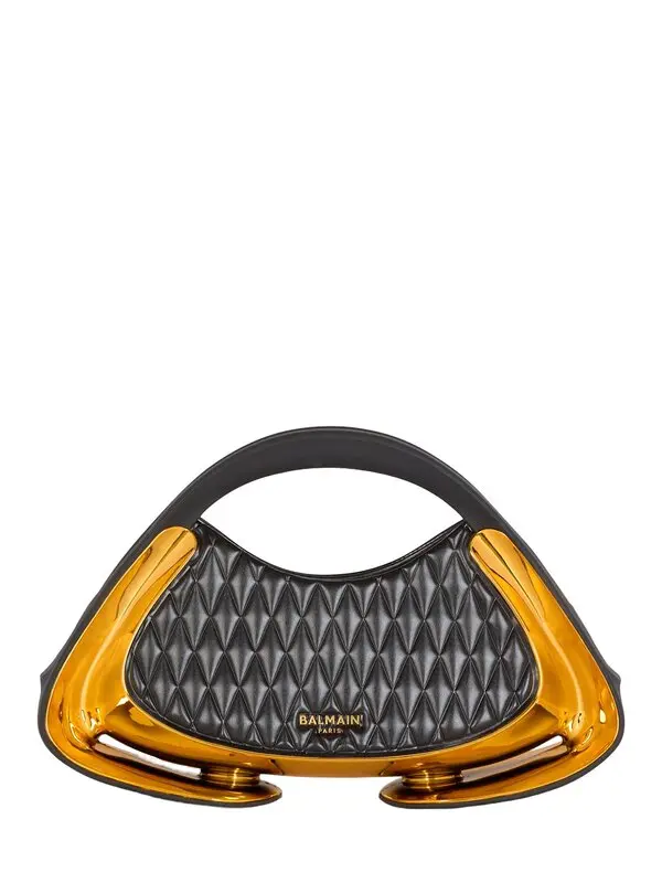 Balmain Jolie Madame Quilted Bag - Gold