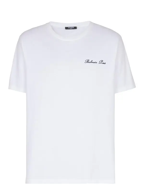 Balmain Embroidered Signature T-shirt - White