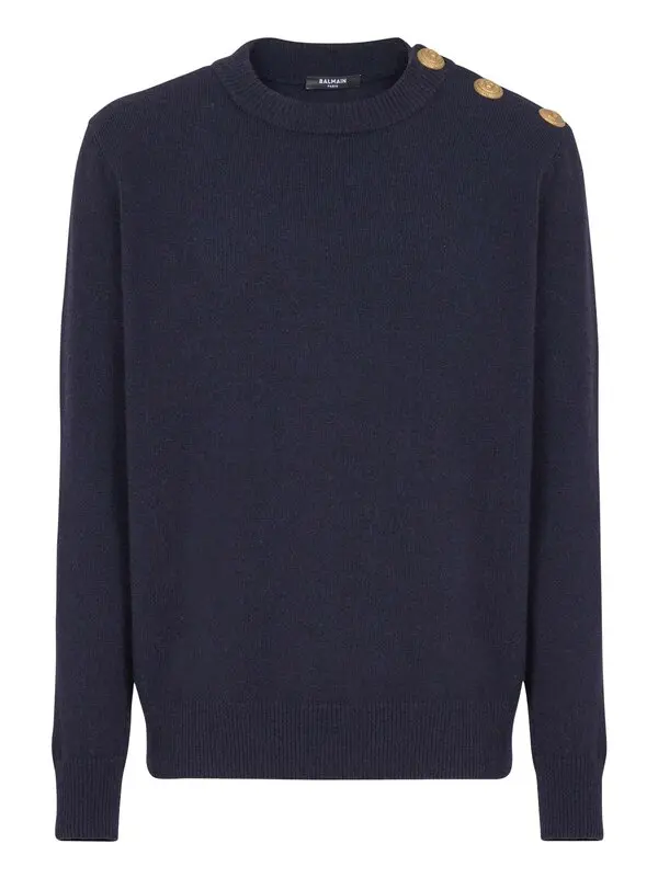 Balmain Eco-cashmere Jumper - Navy