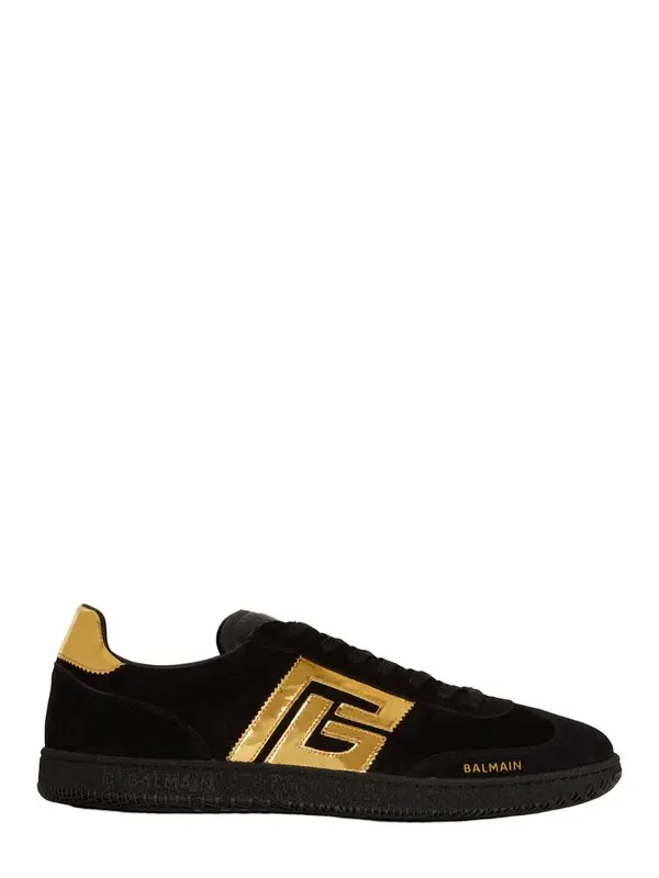 Balmain Suede Sneakers - Black