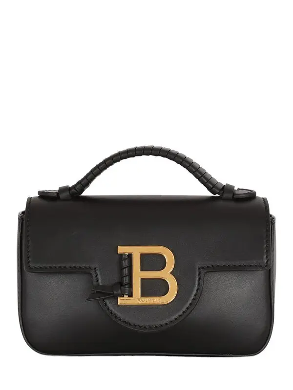 Balmain B-buzz Mini Leather Bag - Black