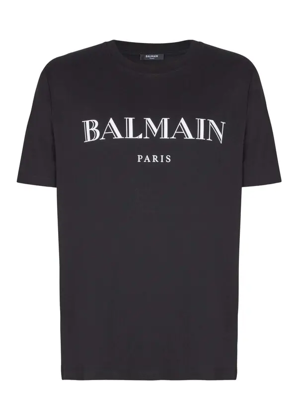 Balmain T-shirt With Print - Black