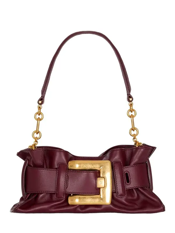 Balmain Mini Anthem Bag - Burgundy